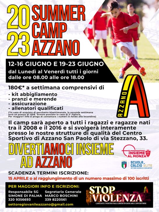 Il Summer Camp di Azzano: ecco quando, dove e come « Bergamo e Sport