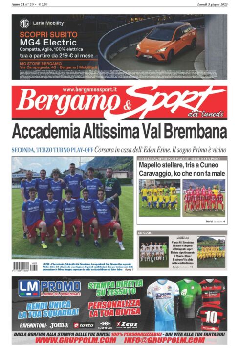 Il nuovo numero di Bg & Sport: Accademia Calcio Alta Val Brembana ...