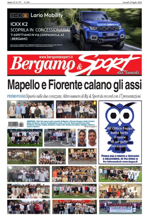 Bg & Sport in edicola: sipario sulle prime squadre di Mapello, Fiorente ...
